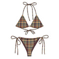Earthy Plaid Bikini | Sustainable Swimwear | BOHIQ